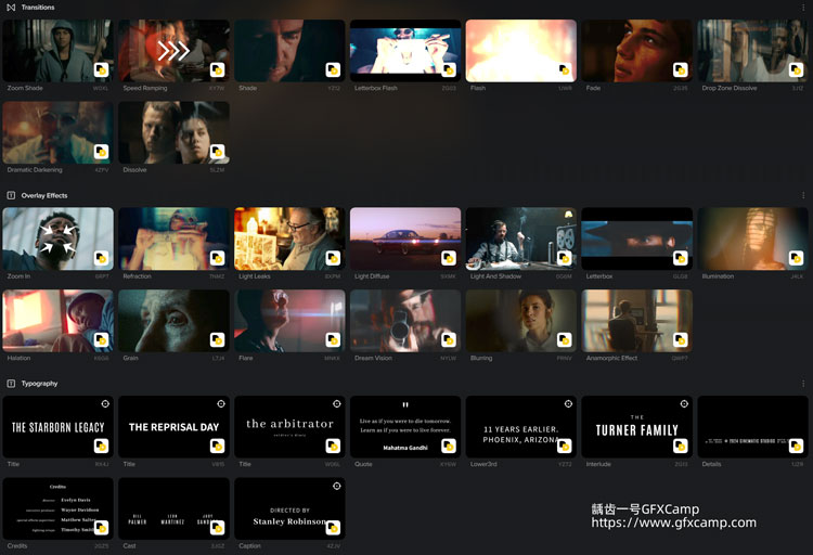 FCPX插件-电影风格视频叠加特效转场文字标题字幕动画预设 mStyle Cinematic | 龋齿一号GFXCamp