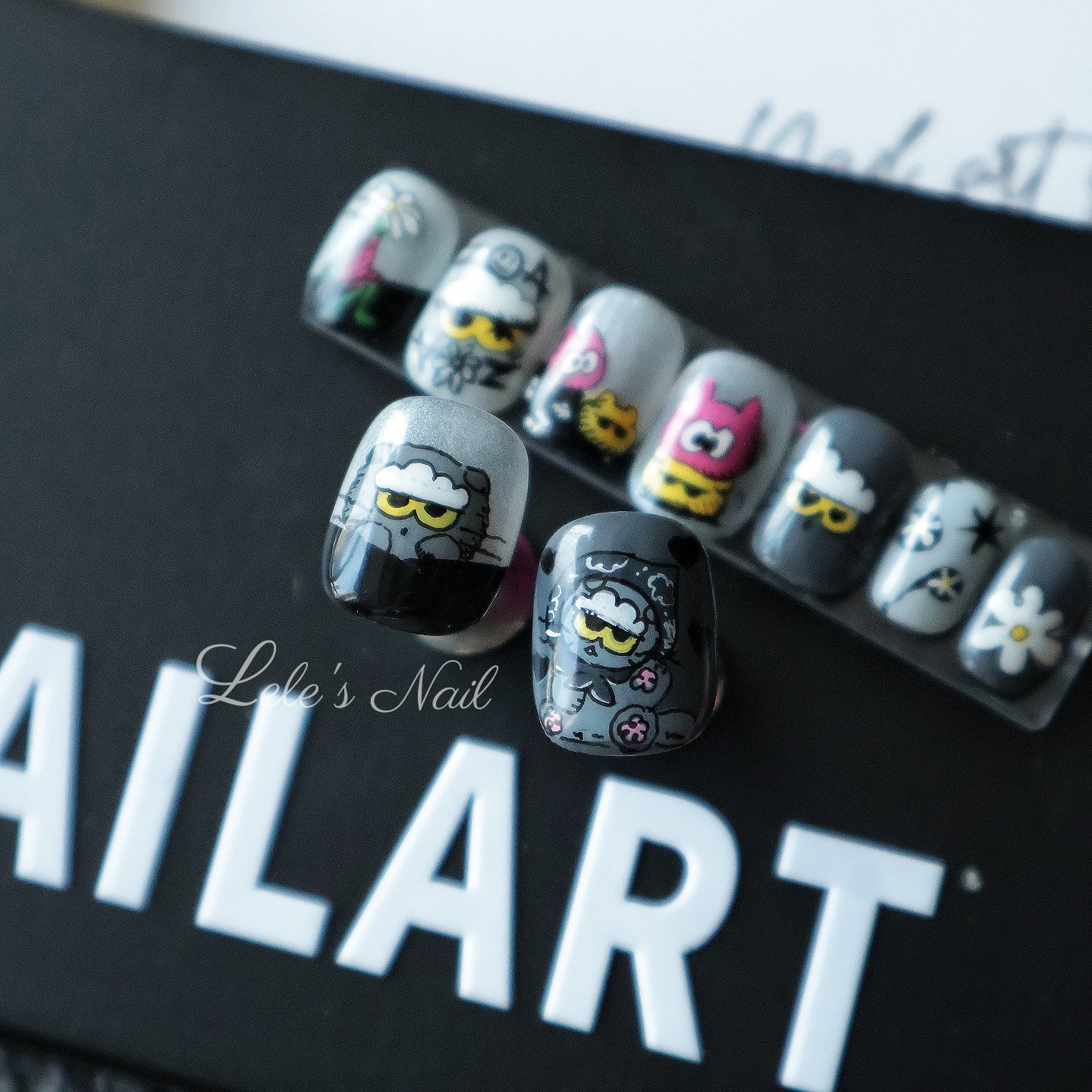 黄皮女孩也超适合的应援风穿戴甲，ZOA黑灰款真的太治愈了！_穿戴甲_淘宝美妆网