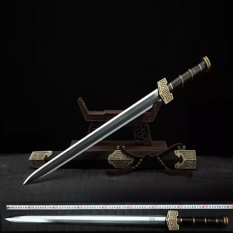 [USD 328.04] Sword Qin Huang Sword Ebony hundred Lian pattern steel ...