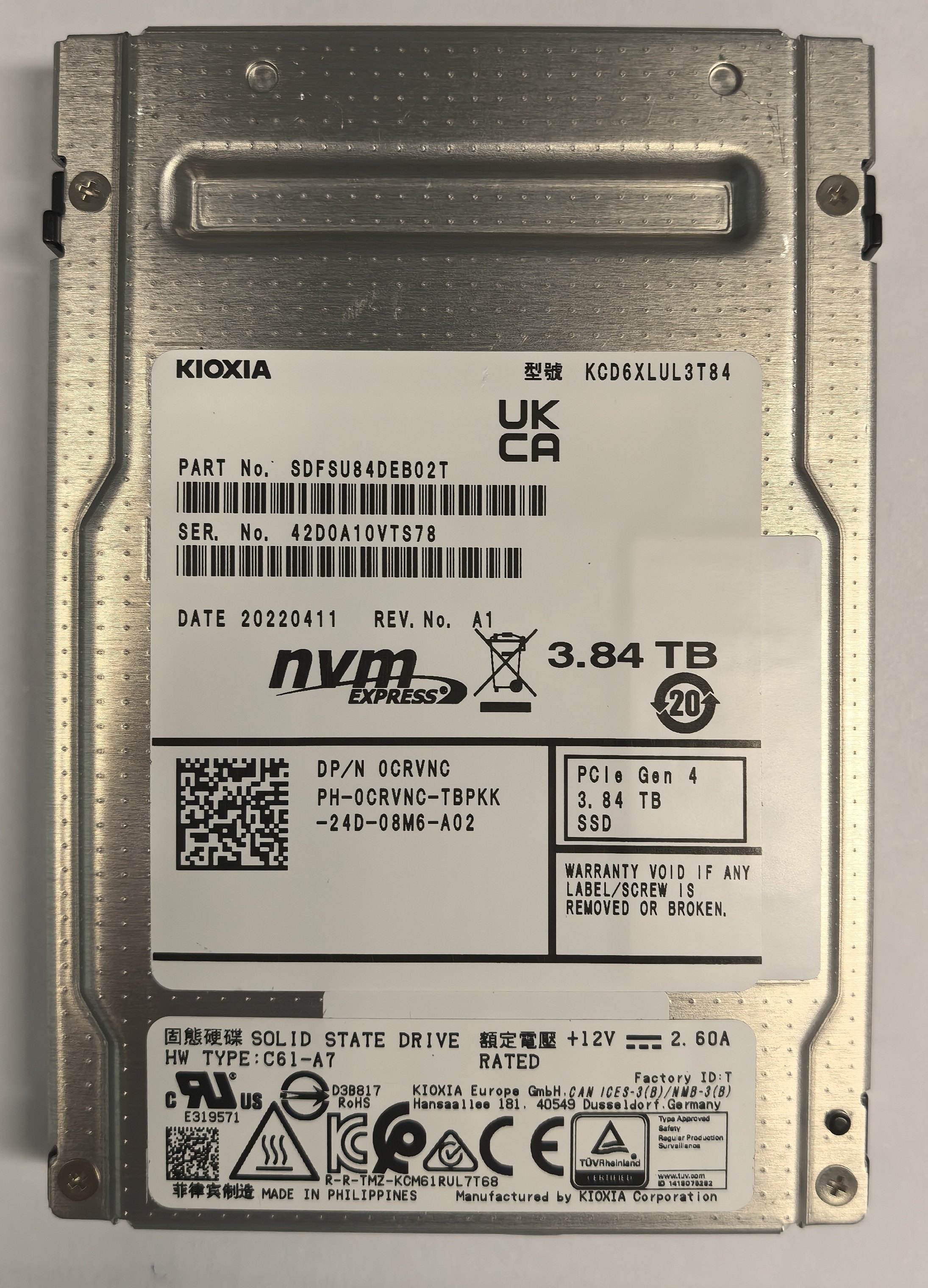 KIOXIA 3.84TB U2 NVMe SSD：服务器界的“速度与激情”！性能炸裂到飞起🔥-固态硬盘-淘宝好物网