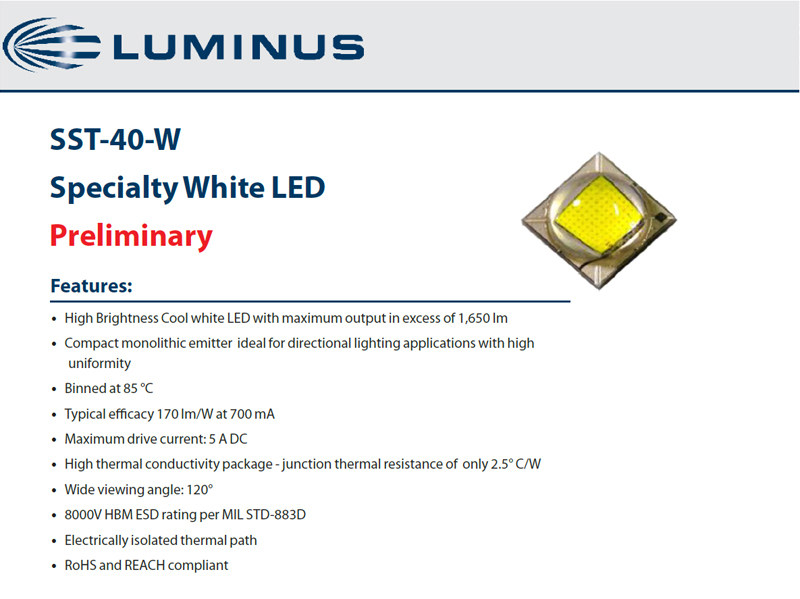 LUMINUS流明纳斯灯珠SST40.2高亮10W 20W5050大功率手电筒LED灯珠-阿里巴巴