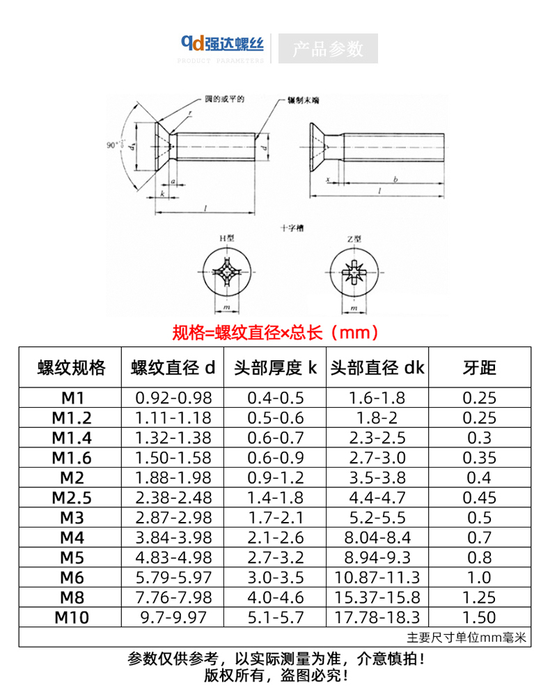 304不锈钢GB/T819十字沉头小螺丝平头电子机螺钉大全M1M2M3M4M5M6-阿里巴巴
