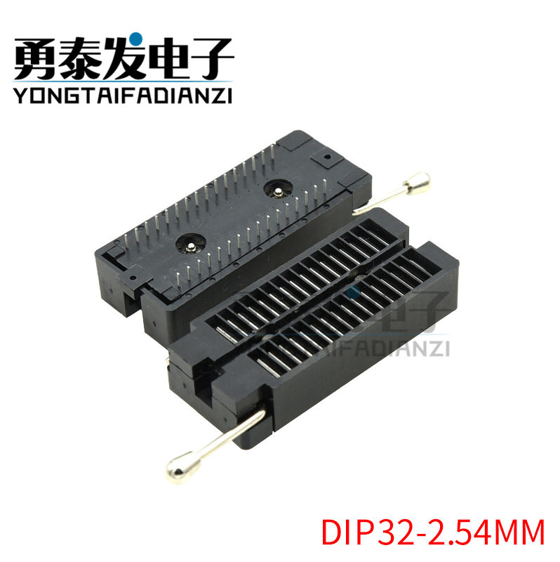 锁紧座IC插座24P 28P 32P 40P 48P，IC测试座2.54MM有何区别？如何选择适合自己的型号？-测试座-淘宝好物网