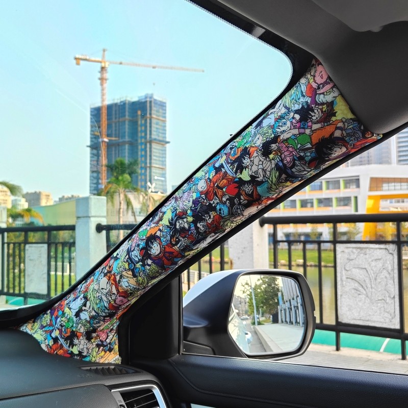 Jdm car restoration a-pillar sticker repair patch self-adhesive backing ...