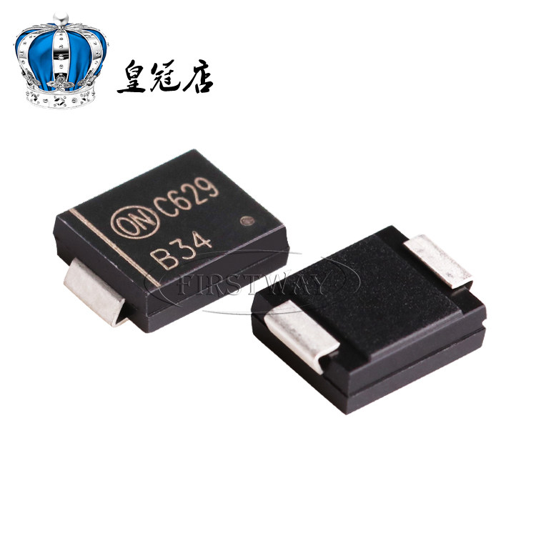 [USD 4.01] SMD Schottky Diode MBRS340T3G B34 3A 40V SMC DO-214AB ...