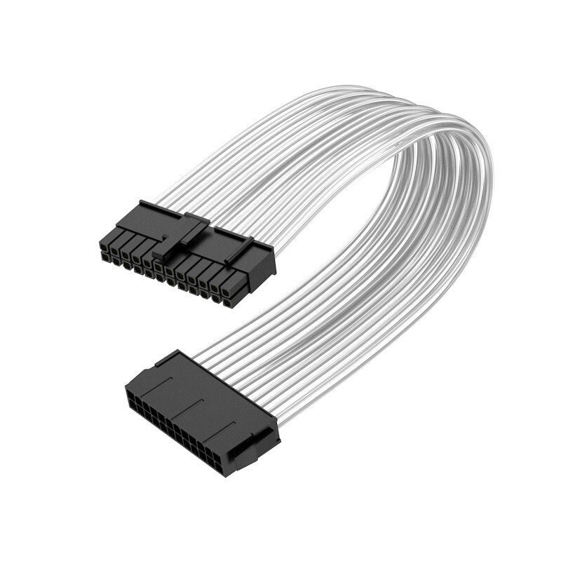 Chassis Power Supply 24pin Silver-Plated Extension Cable - ATX ...