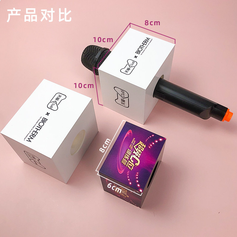 [USD 14.24] Mickey microphone box Large-size custom-made table logo ...