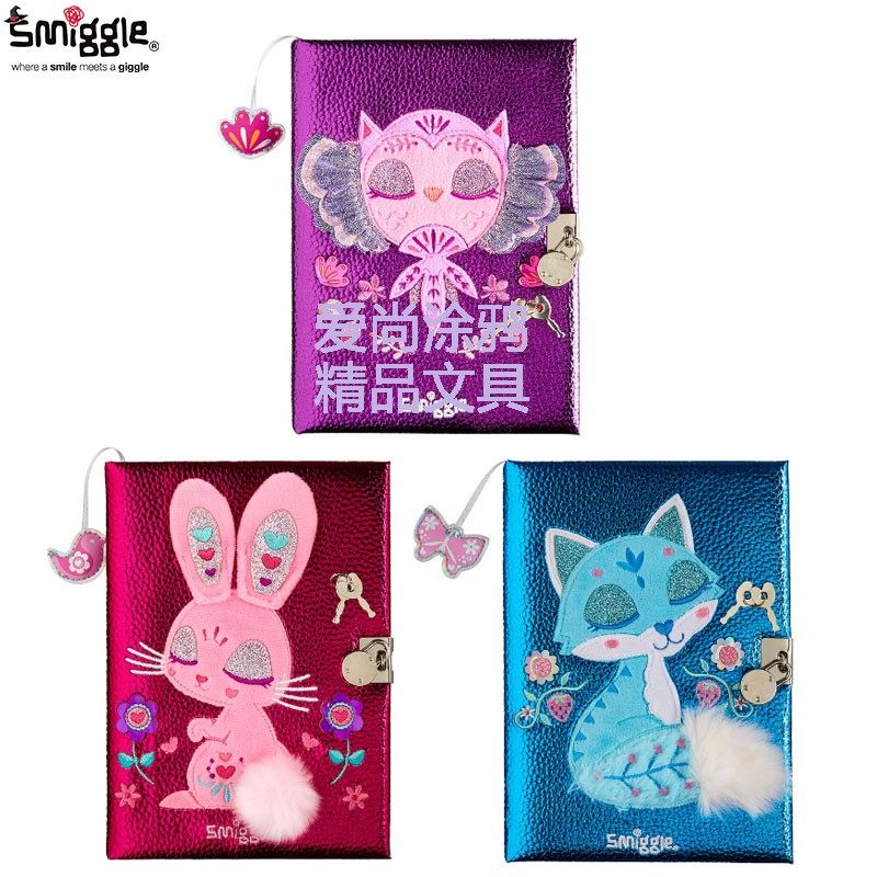 [USD 37.07] Spot-Australia smiggle new cartoon cute with lock diary ...
