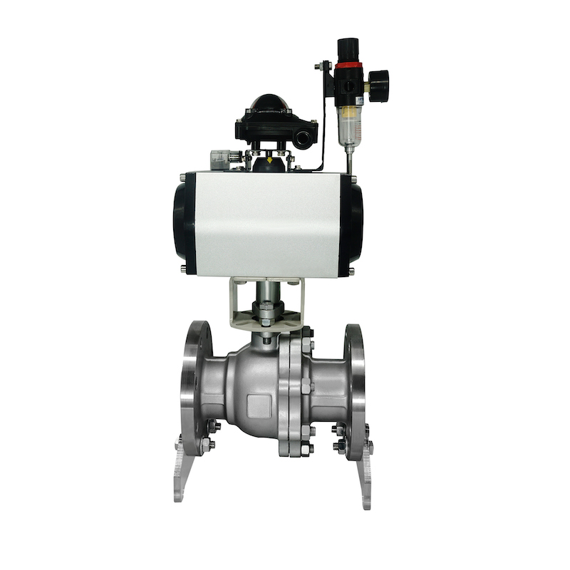 [USD 92.32] Q641F-16P pneumatic stainless steel cast steel flange valve GT steam pneumatic cut ...