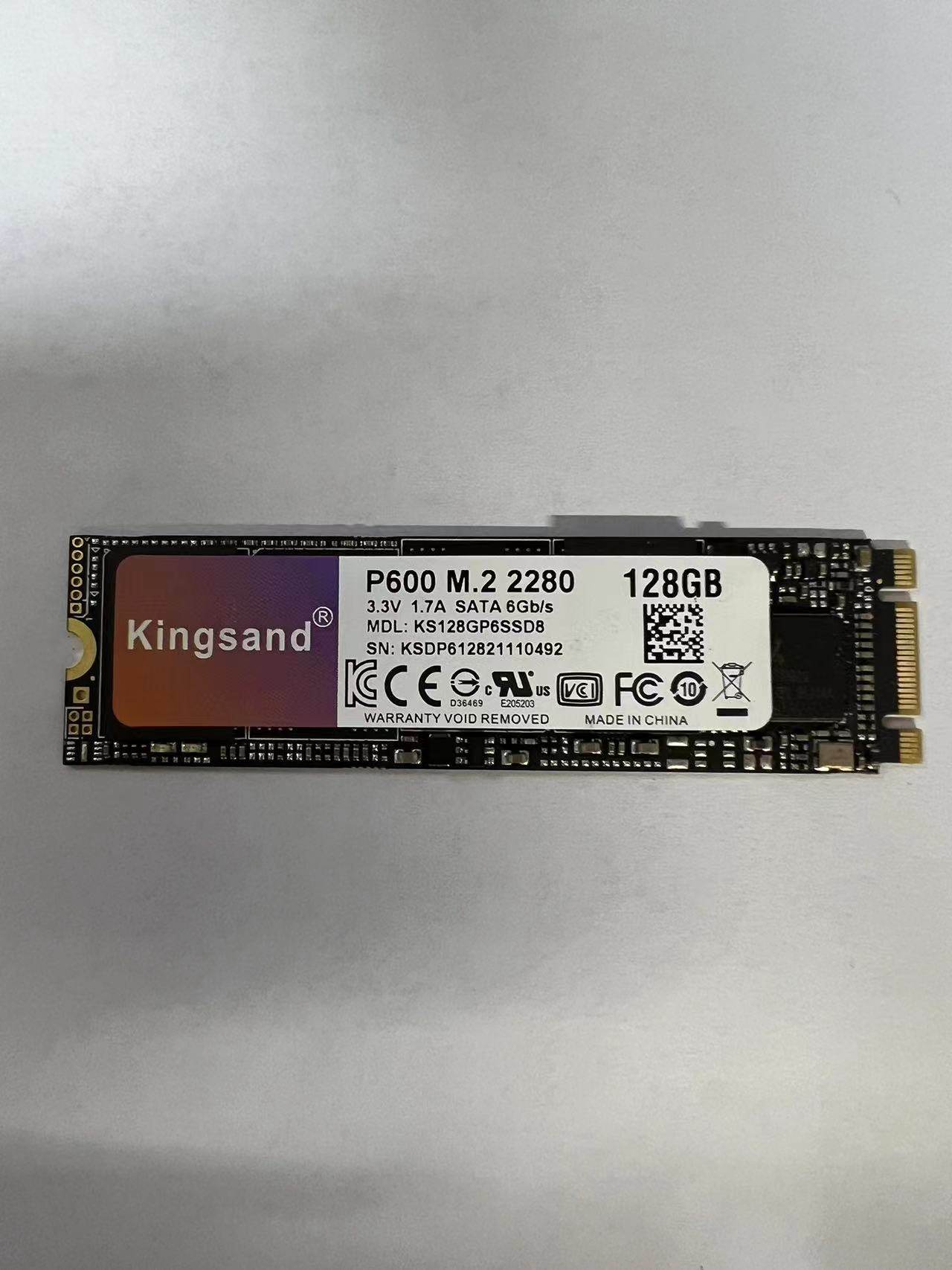 Kingsand P600 128GB M.2 SATA SSD固态硬碟 笔电升级用