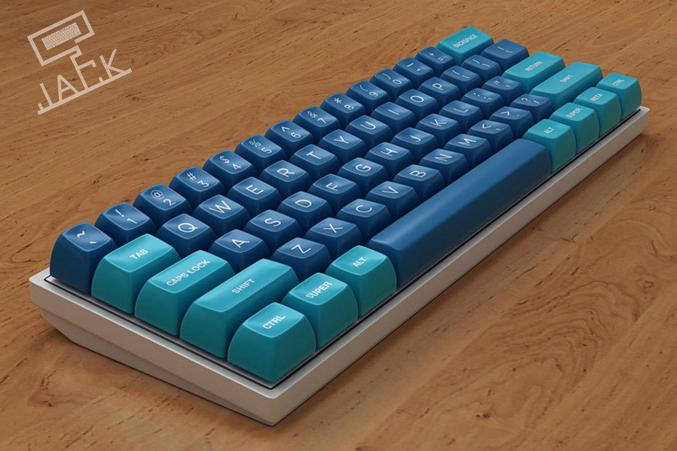 (Jack keyboard keycap custom) SP Sa DND keycap 87BASE Double Blue ...
