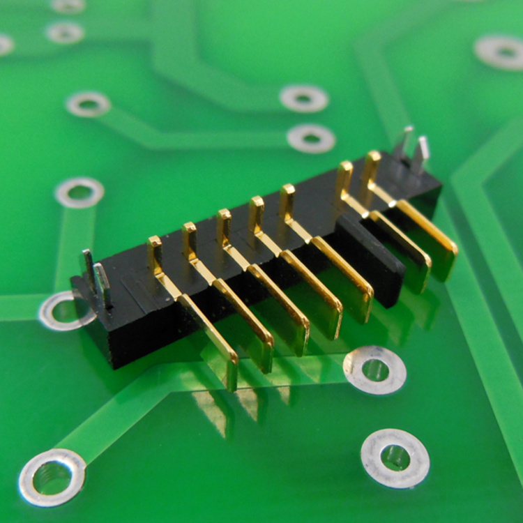 7P带鱼叉左防呆电池连接器、间距2.0PH、公座 A03M-A-7P-M1 正向