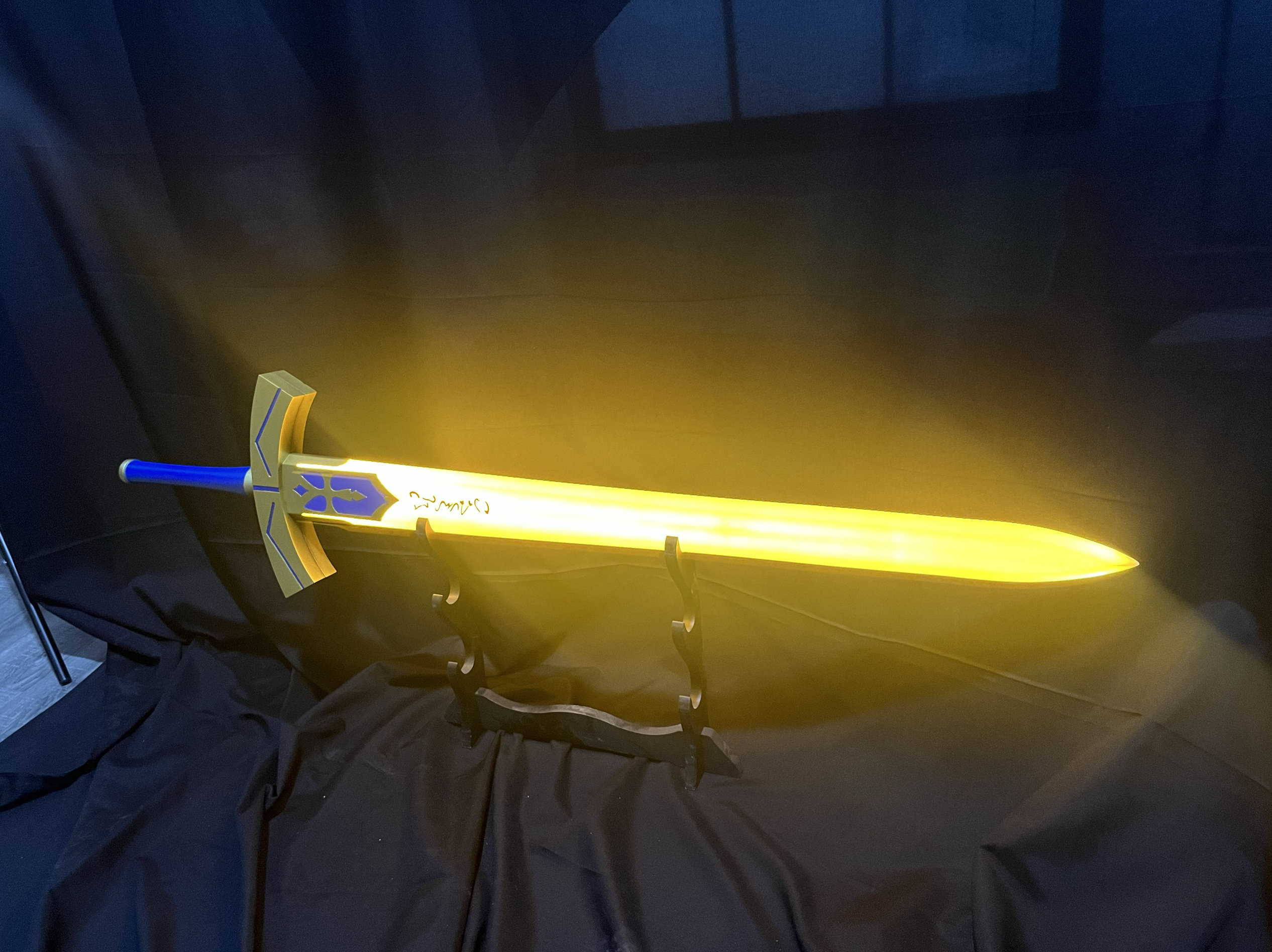 sabercos道具EX咖哩棒誓約勝利之劍fgo發光光劍亞瑟王吾王