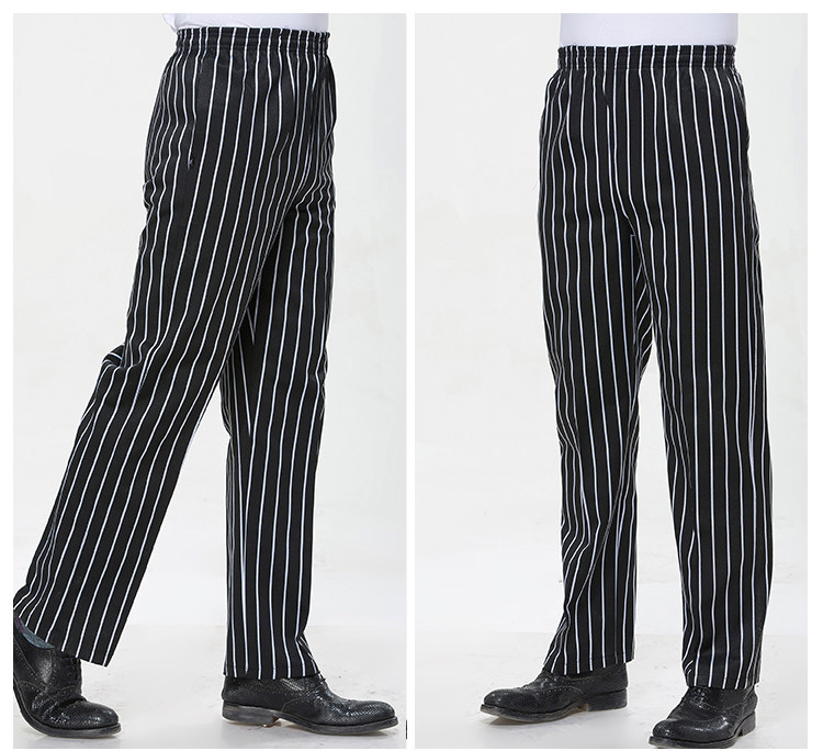 Free Shipping Fashion Cook Pants Hot Sale Work Wear Black And White ...