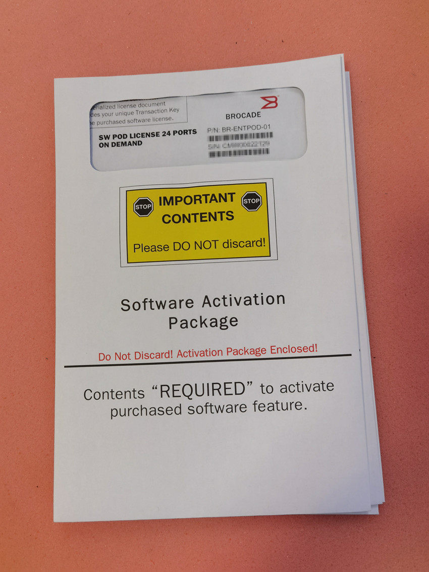 Brocade 6520 Huawei SNS3096 EMC DS6520 Port 24 license BR-ENTPOD-01