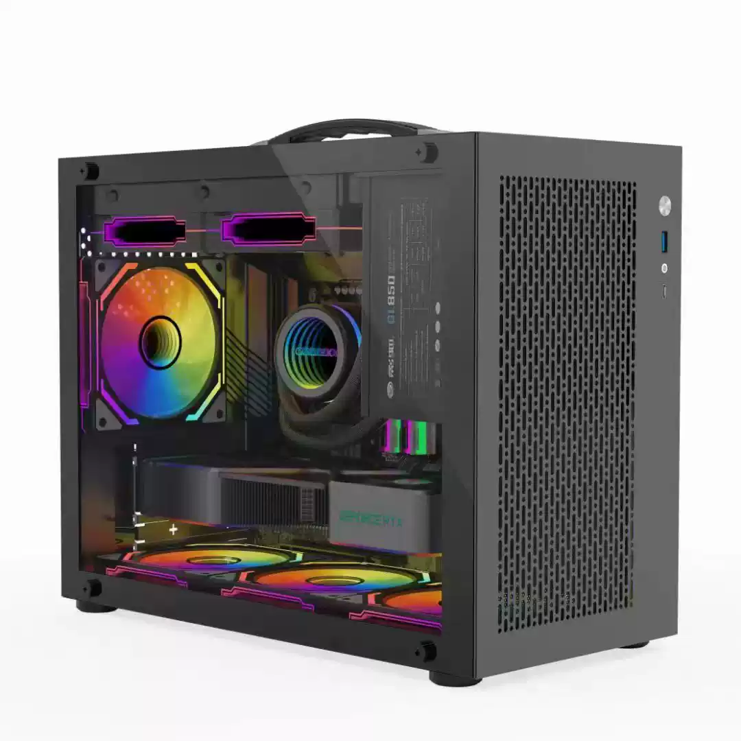 影驰战獾Z01/D01/D03/V01 MINI手提小机箱支持MATX主板 ATX电源