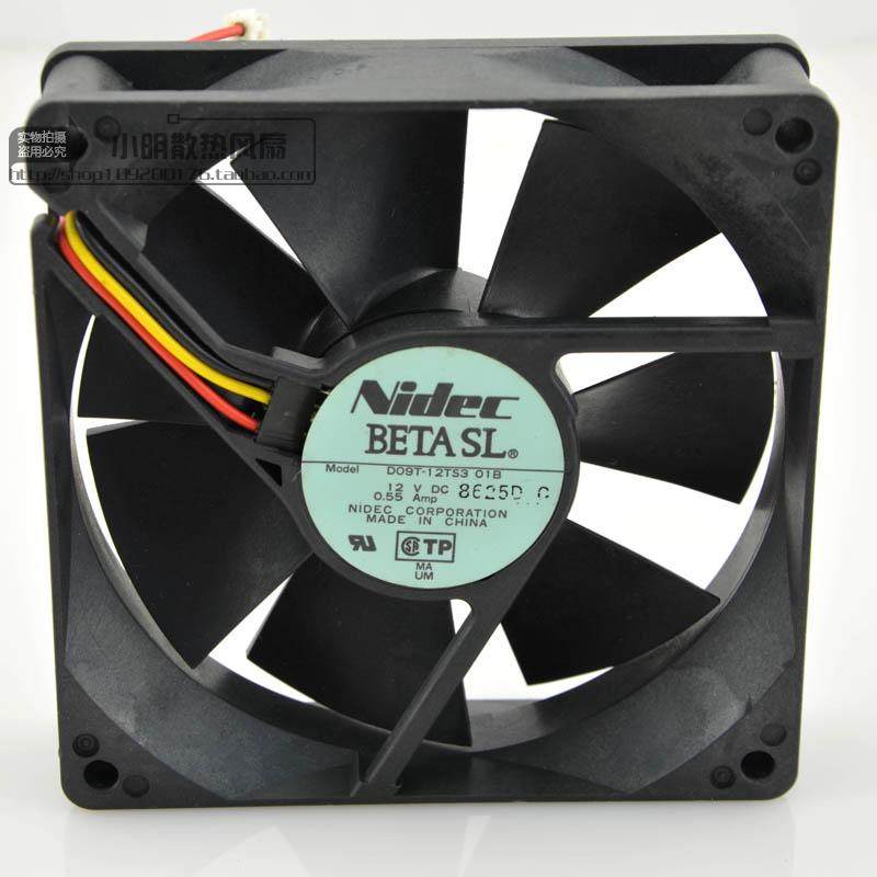 [USD 6.88] Nidec 9025 9cm D09T-12TS3 01b 12v 055a Double Ball Chassis Silent Fan - Wholesale ...
