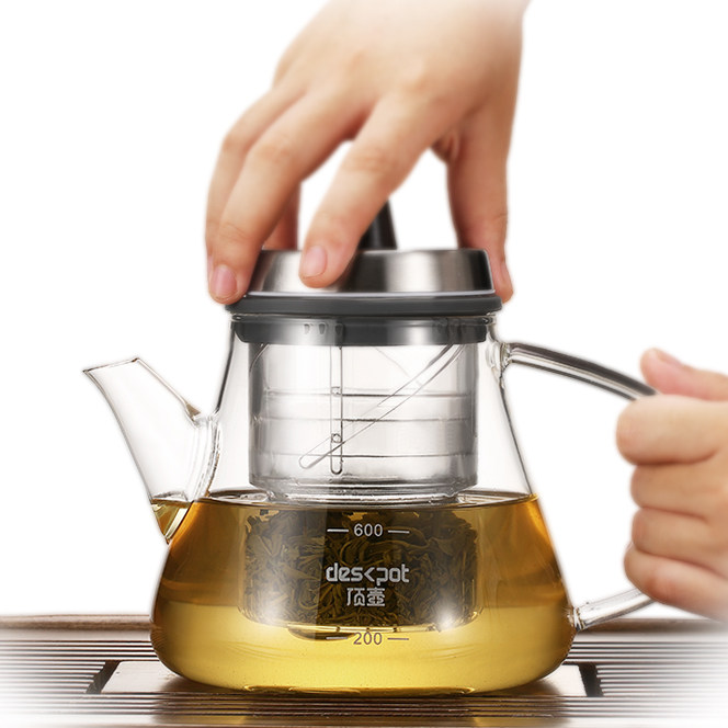 Top pot Glass tea cooker Health pot Black crystal stove Steaming tea ...