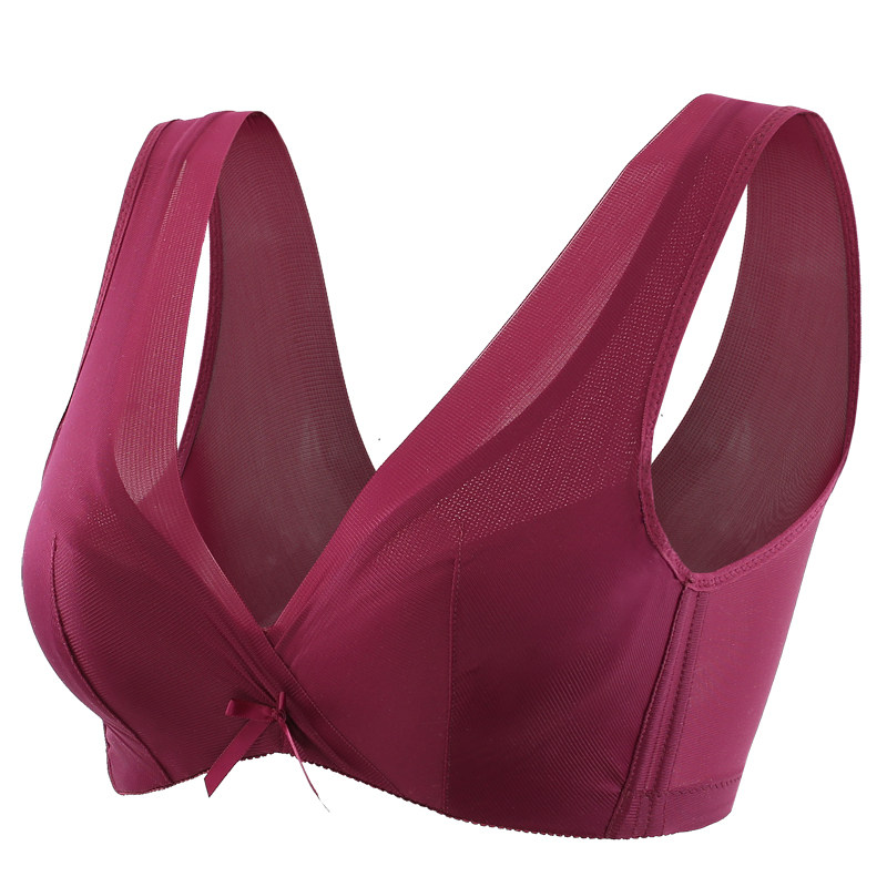 Glossy Finish without Steel Ring Comfort Bra Wide Shoulder Strap ...