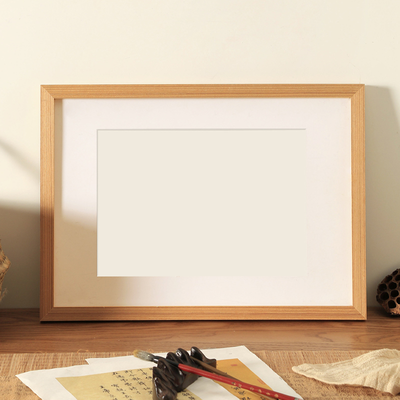 实木书法相框空框4K空白画框装裱DIY字画毛笔字框架定制挂墙A3A4有何特别之处？-相框画框-淘宝好物网