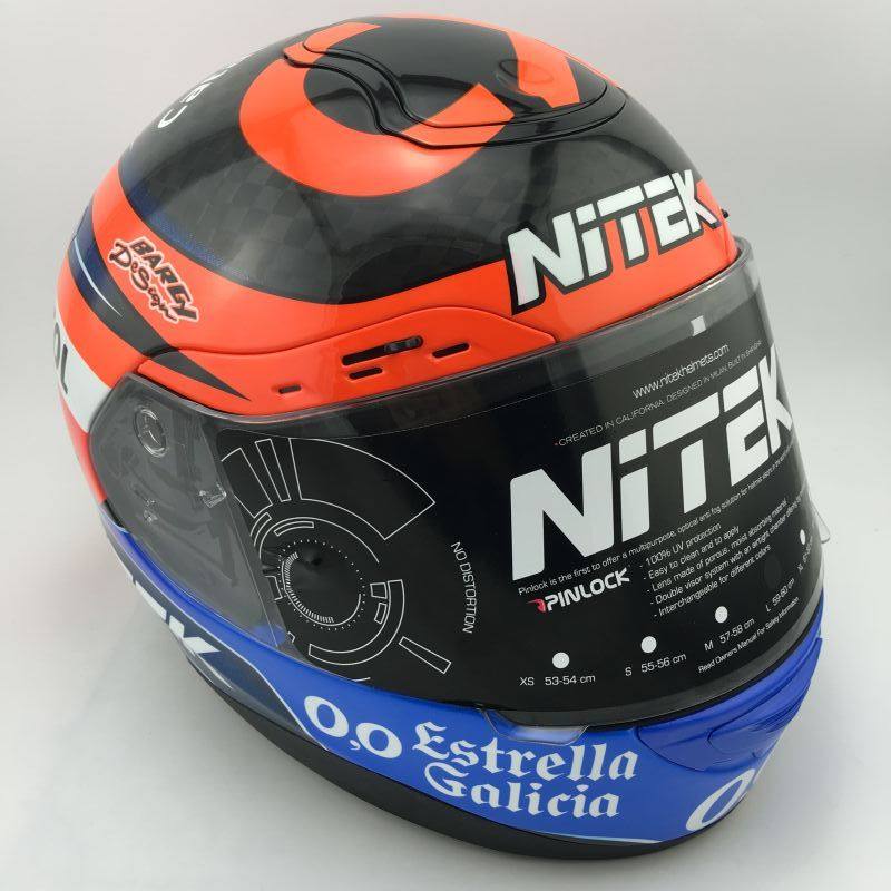 [USD 793.57] American NITEK P1 Carbon Fiber Motorcycle Helmet Running ...