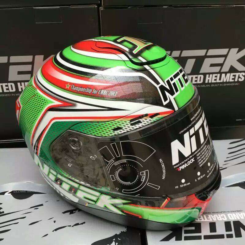 [USD 793.57] American NITEK P1 Carbon Fiber Motorcycle Helmet Running ...