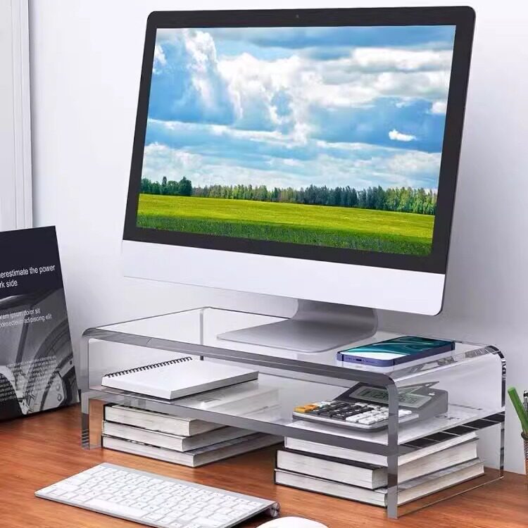 Acrylic elevated monitor stand: give your workstation a new look, the ...