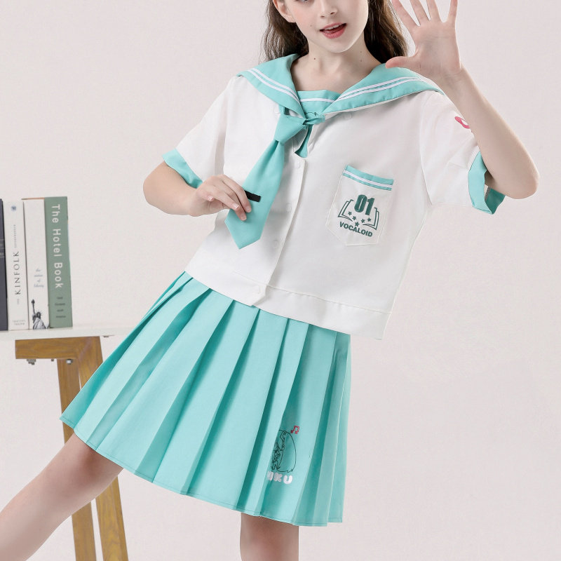 Moe miku anime two-dimensional hatsune jk uniform cosplay student cute ...