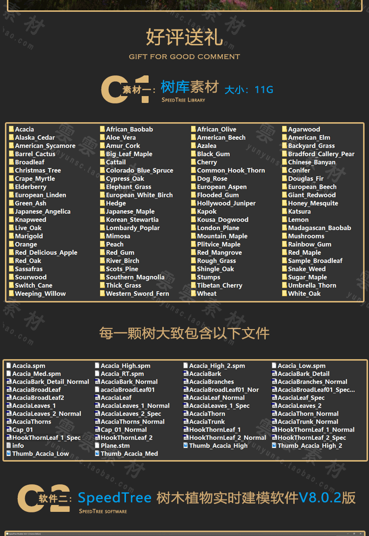 SpeedTree 树木植物树库合集加教程_特效基础_朱峰社区转载教程