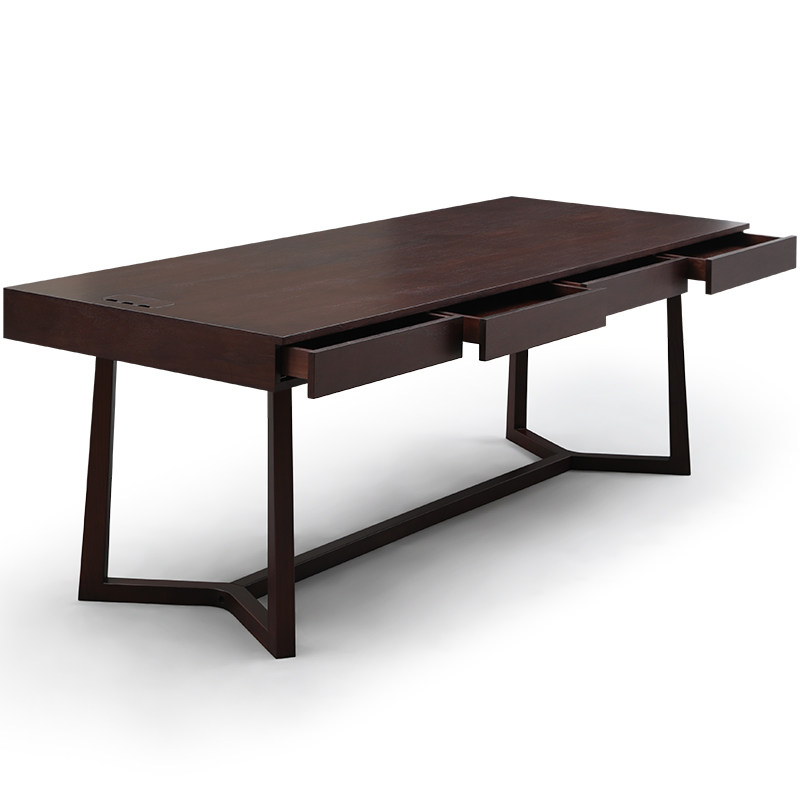 [USD 2066.43] Double desk Italian light extravagant desk computer table ...