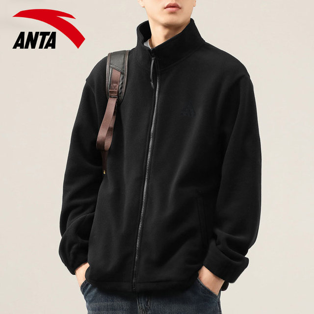 ANTA polar fleece jacket men's autumn and winter fire shell fleece ...