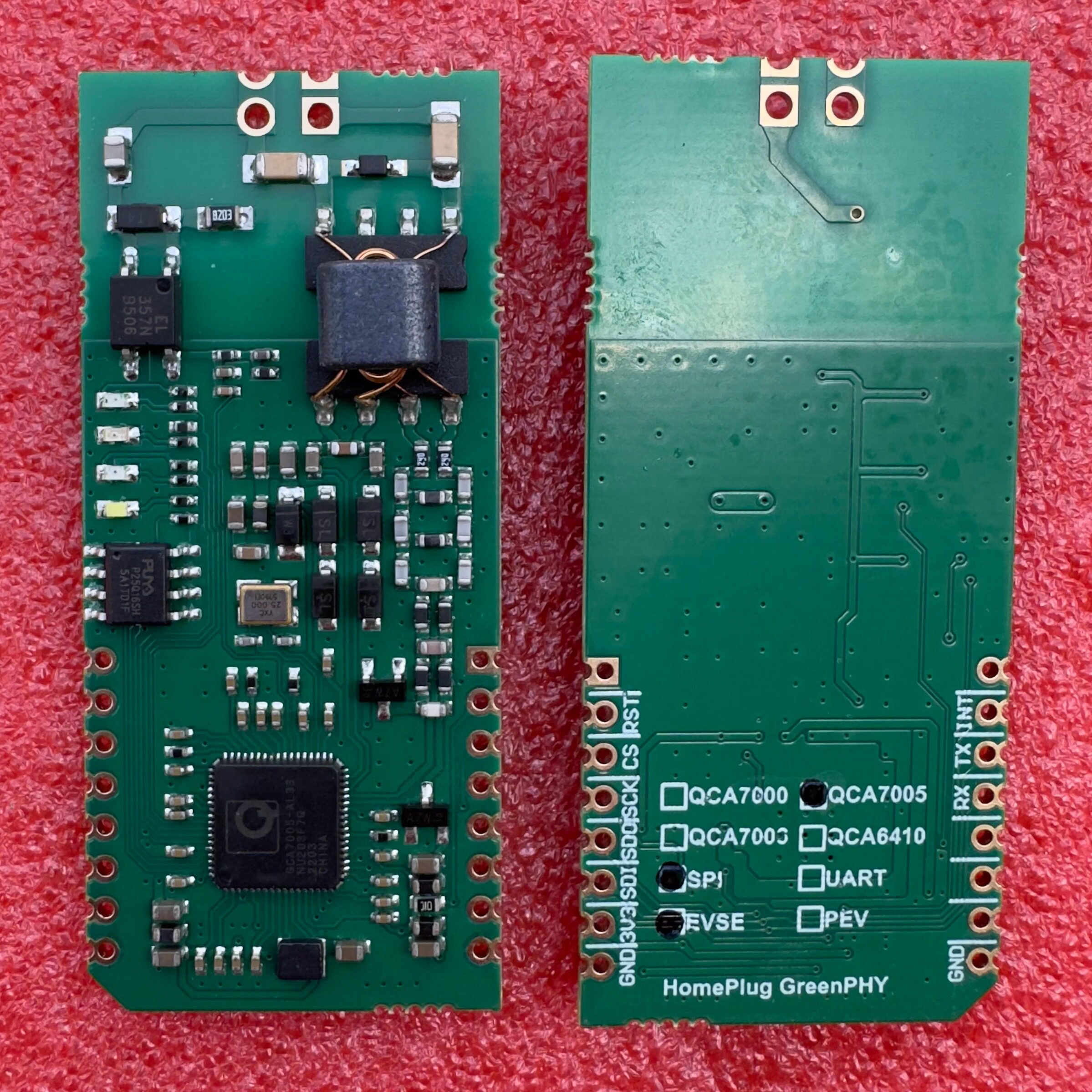 QCA7000/7005HomePlugGreenPHY寬帶電力線載波PLC模塊ISO15118