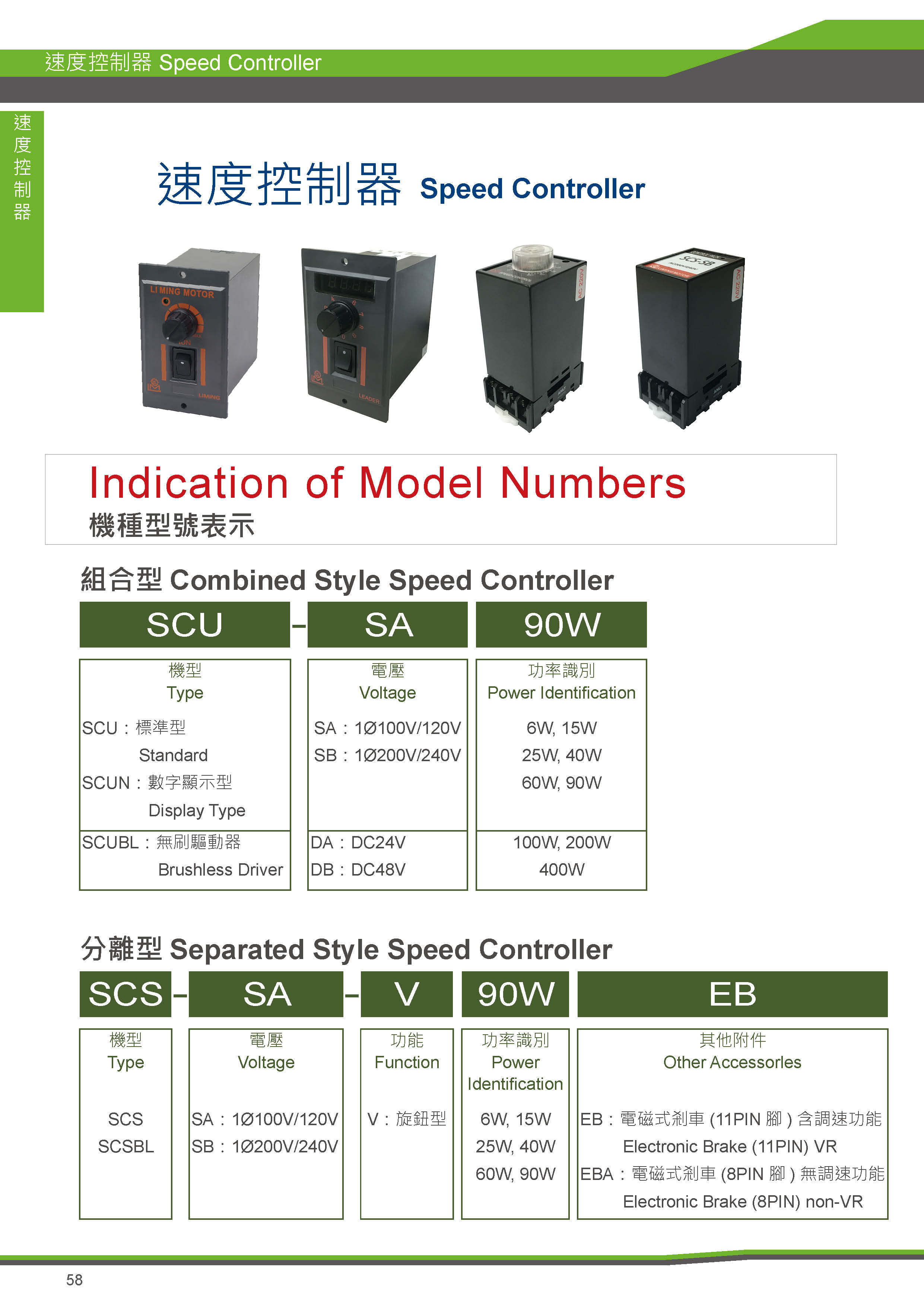 LIMING SCUC-SB SCU-SB 6 15 25 40 60 90 120 150 200w governor LIMING