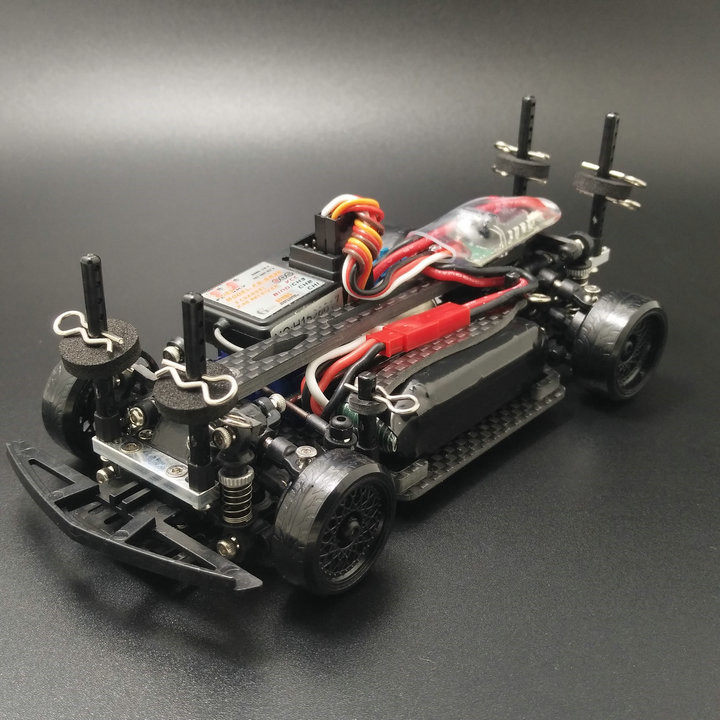 MINI-D 1:28 1:24 Mosquito car 4WD awd Rear drive RC drift racing RC ...