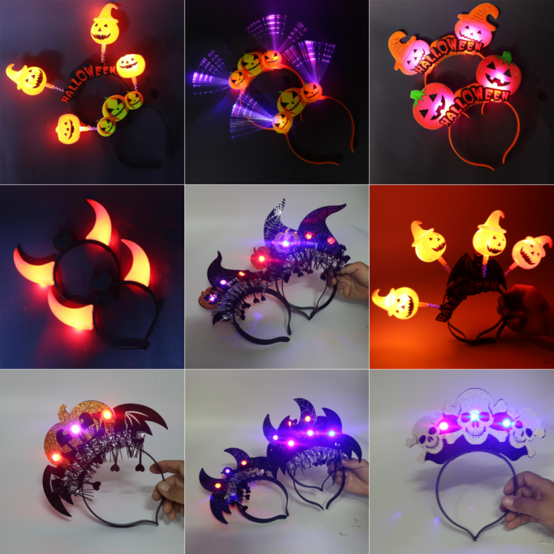 🎃 New favorite halloween headwear: luminous headband + glittering jack ...