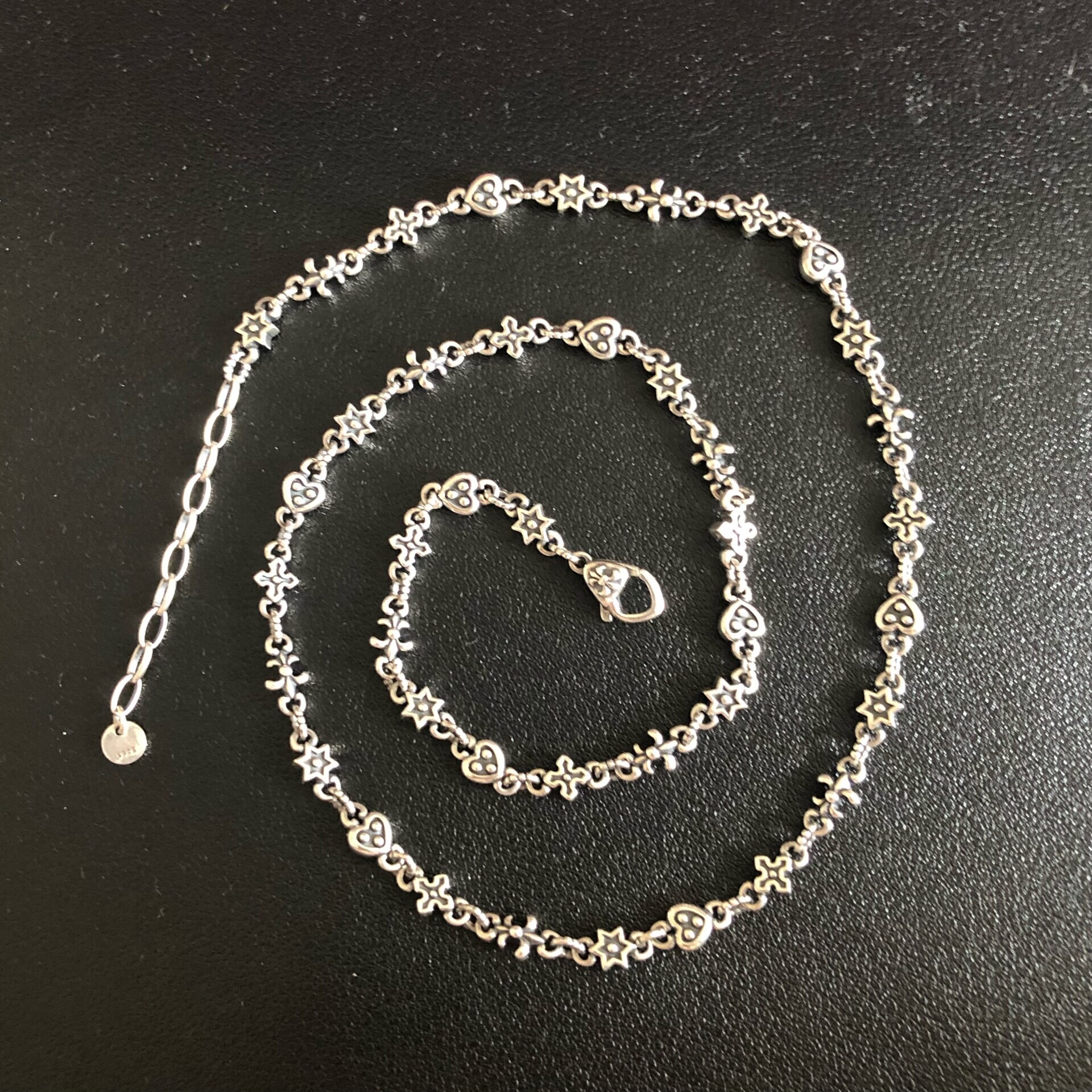 925纯银 小宝家 船锚六芒星爱心项链-Taobao