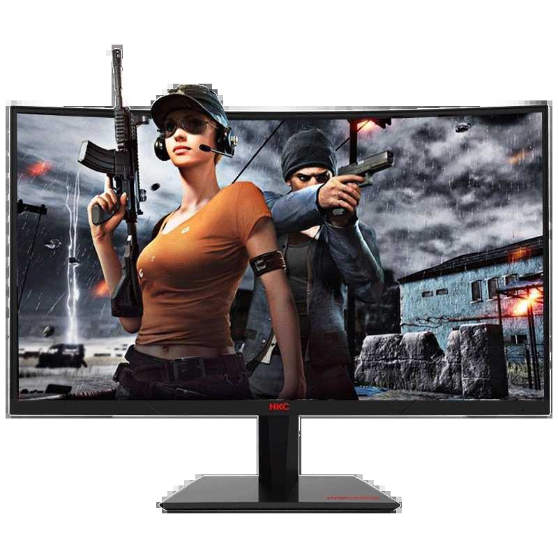HKC GF40 24英寸VA曲面电竞显示屏 144HZ高刷2K电脑游戏显示器