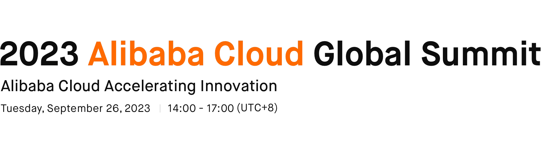 2023 Alibaba Cloud Global Summit