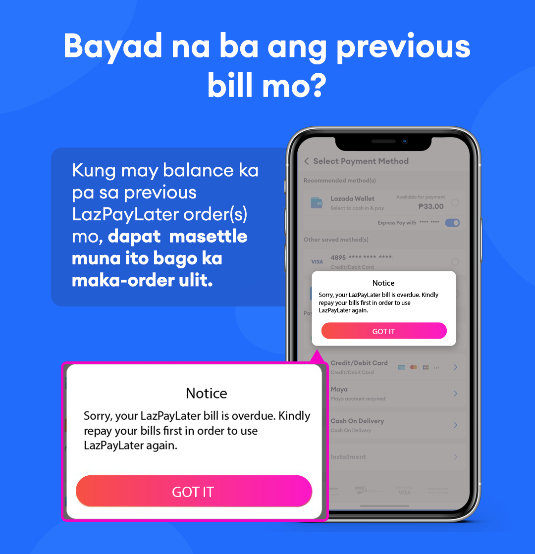 Why is my LazPayLater greyed out? | Lazada