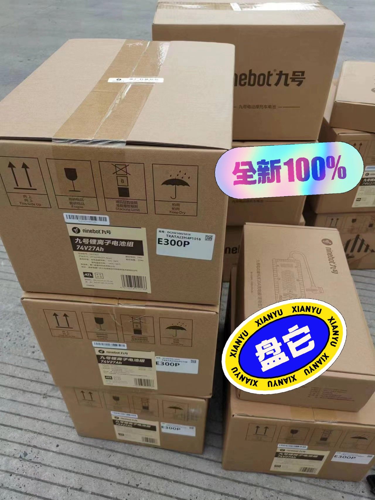 九號E200PMK2/300p全新電池，最新版本電池、電池編-Taobao