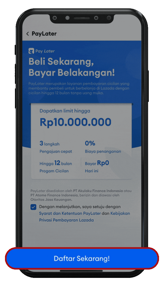 Bagaimana Cara Mendaftar Pay Later? | Lazada