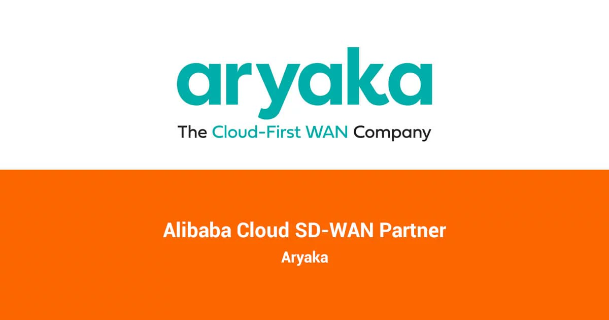 Aryaka Cloud - Alibaba Cloud SD-WAN 파트너