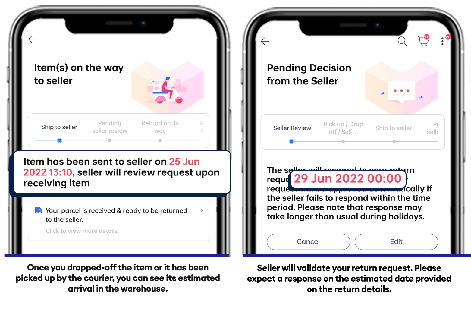 How to track return items (LazMall/LazGlobal)? | Lazada
