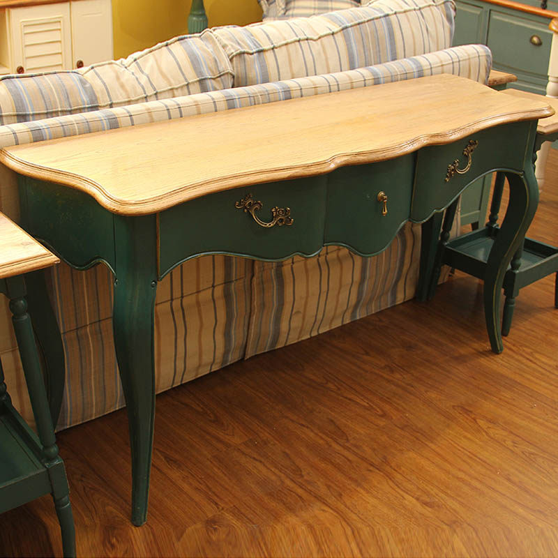 鸢尾乡村家具法式田园实木做旧边柜md0142_鸢尾乡村餐边柜_太平洋家居网产品库