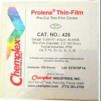 美国chemplex426样品膜XRF聚丙烯薄膜Prolene thin-film 测试膜