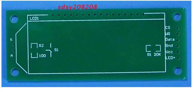 PDC-6X1 6-bit 8-word LCD LCD screen module HT1621 drive three-wire spi ...