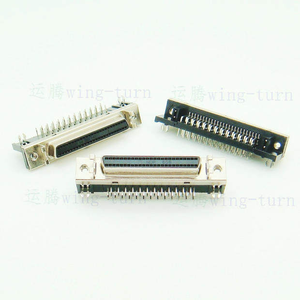 [USD 9.82] Lun Teng MDR50FL-90 SCSI50 female bend foot HPDB50 bent ...