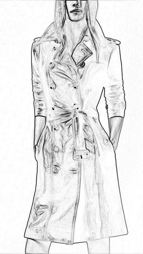 Купить женский плащ Длинные овчины Великобритания Торговый Burberry на ...