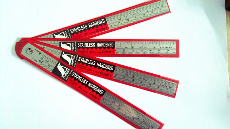 Japanese Penguin SHINWA Affinity H-301A Male Imperial 150mm steel ruler ...