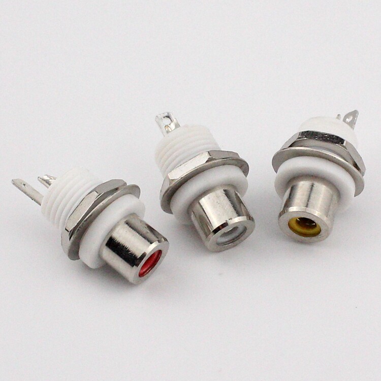 What do the red, yellow, and white pins on the rca (cinch) connector ...